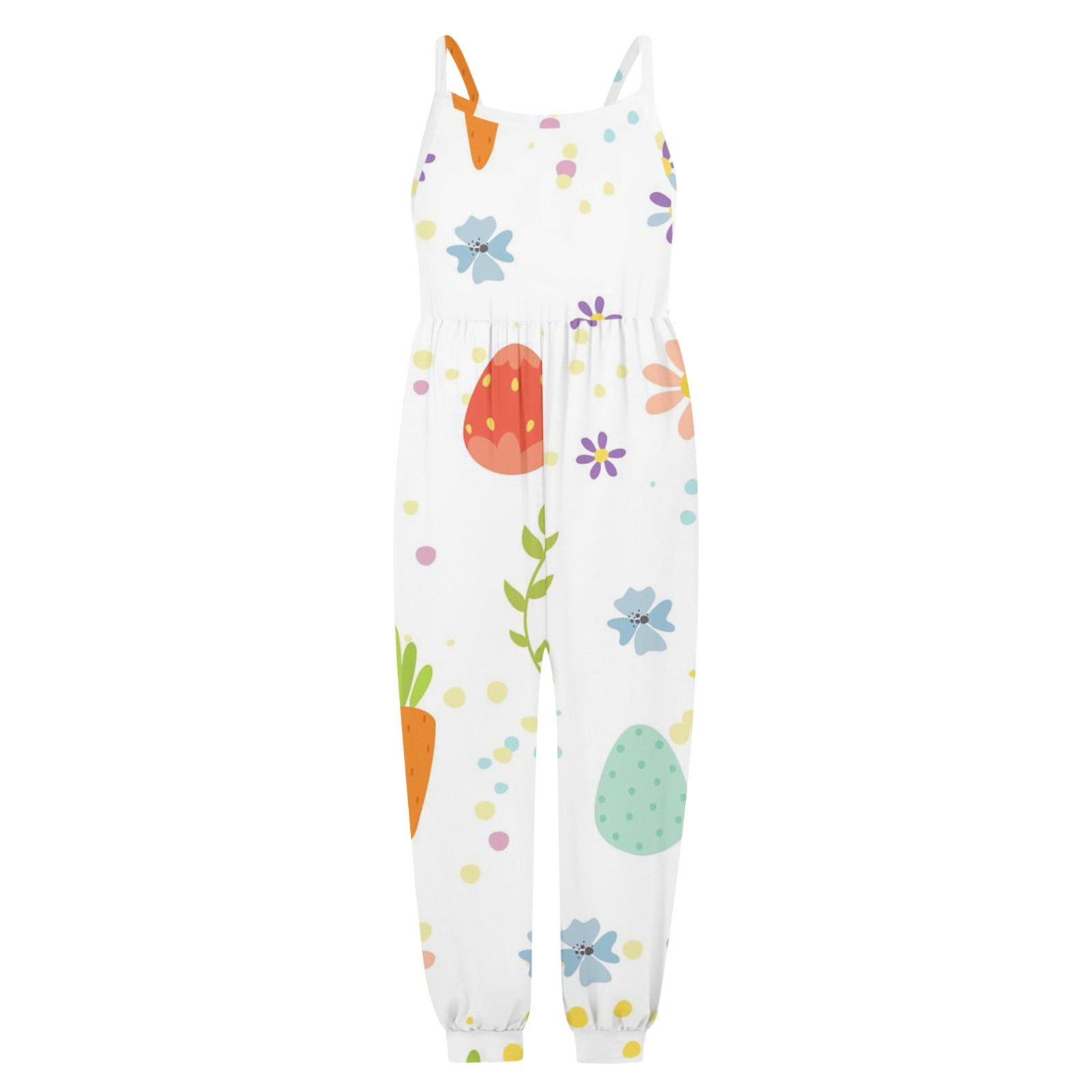 Summer Jumpsuit For Boys Floral Cartoon Easter Graphic Loose Fit Onesie ...