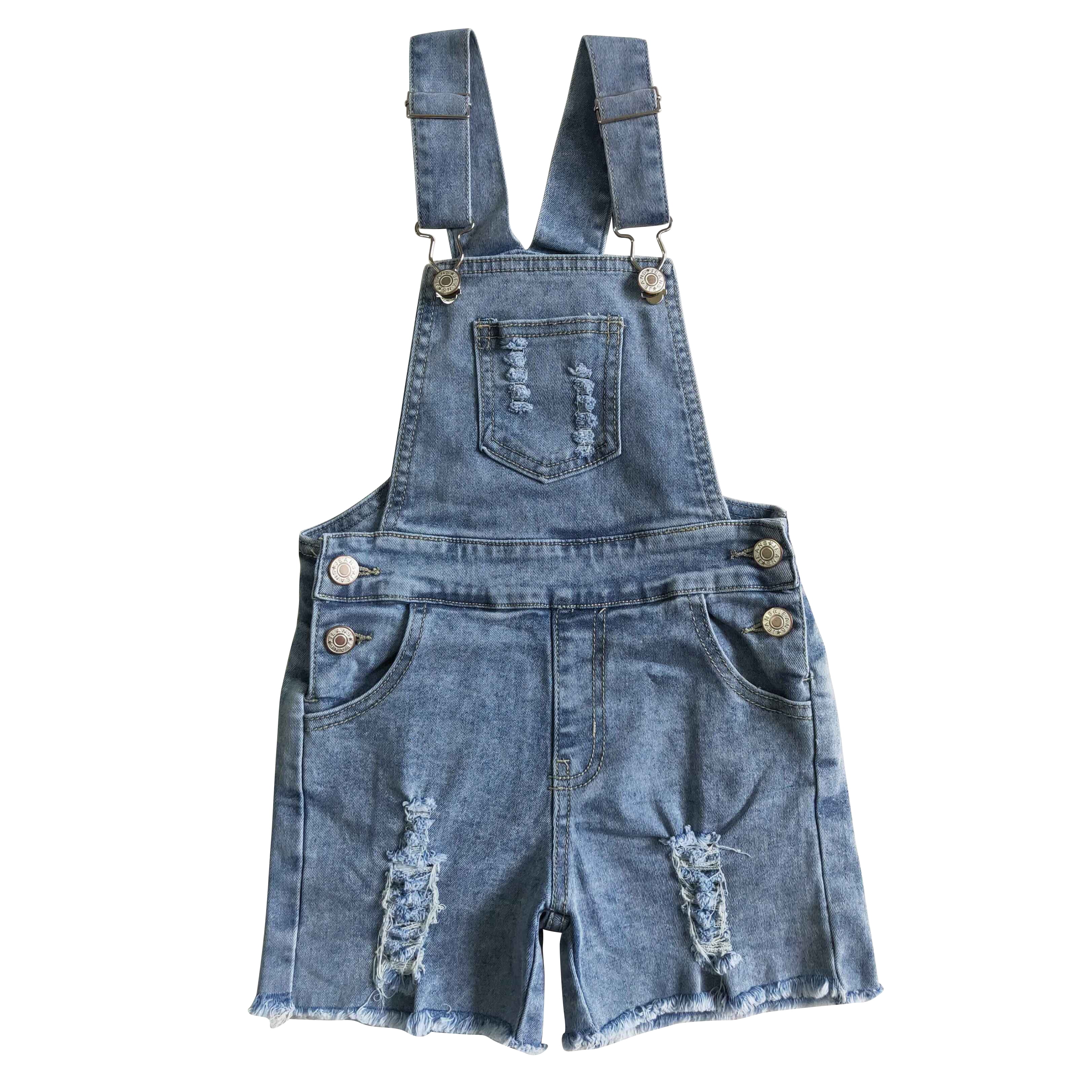 Summer Kids Clothing Baby Boutique Blue Overalls Good Quality Denim ...