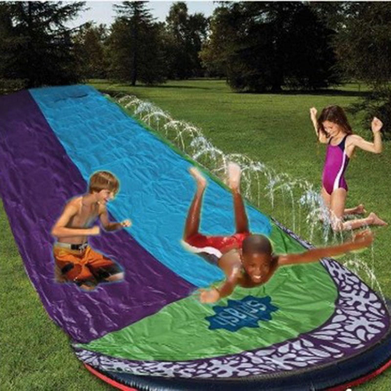 Summer Kids Inflatable Water Slide Outdoor Backyard Parent-child Water ...