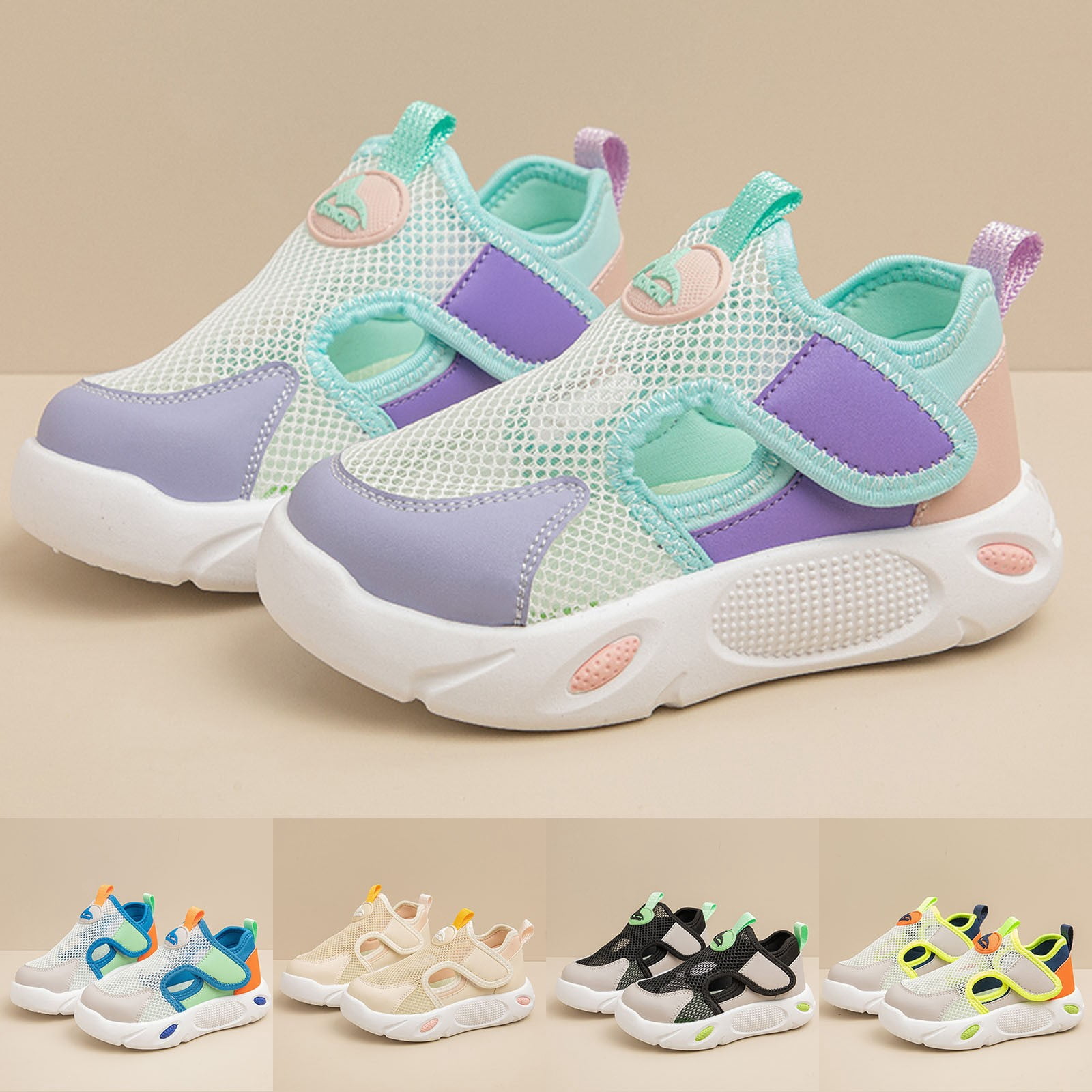 Summer Kids Sandals Thin Mesh Breathable Boys' Girls' Sports Single ...