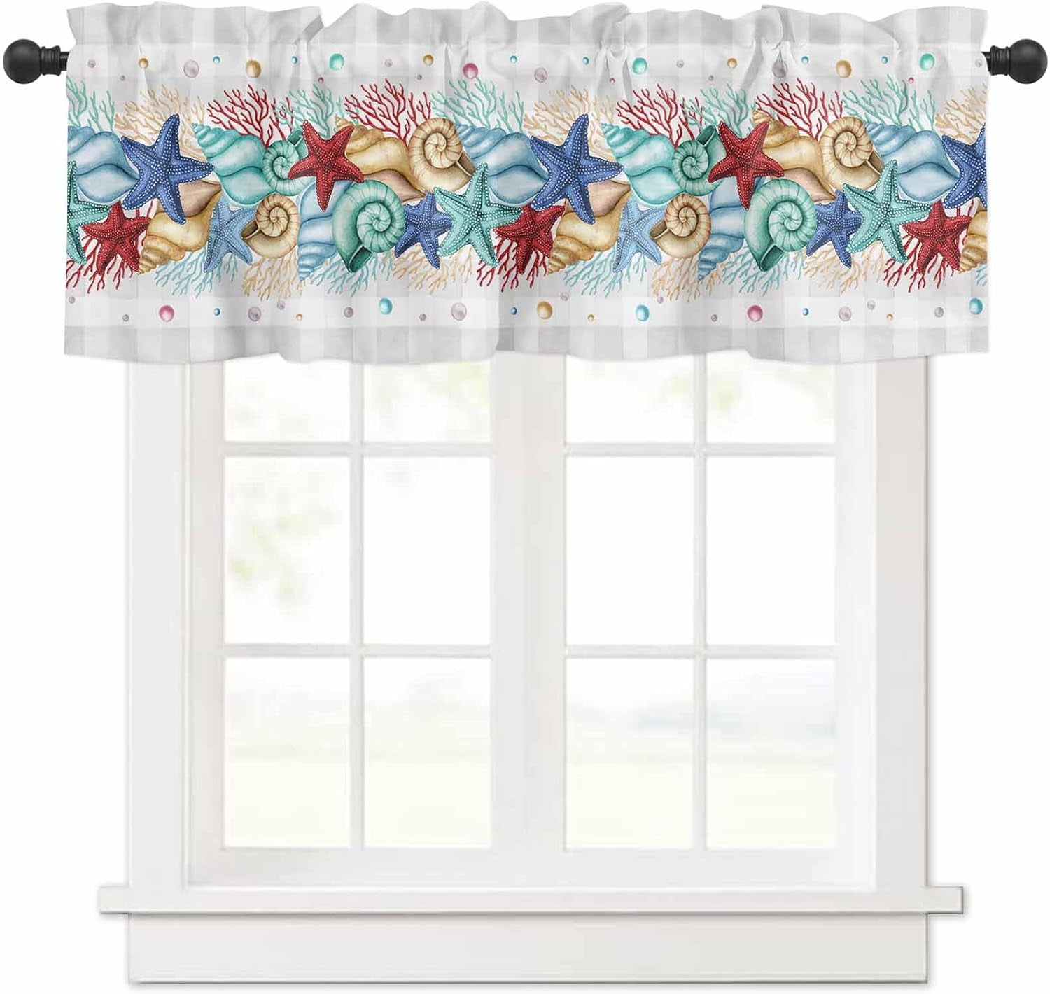 Summer Kitchen Curtain Valance Living Room Valance for Windows Summer ...