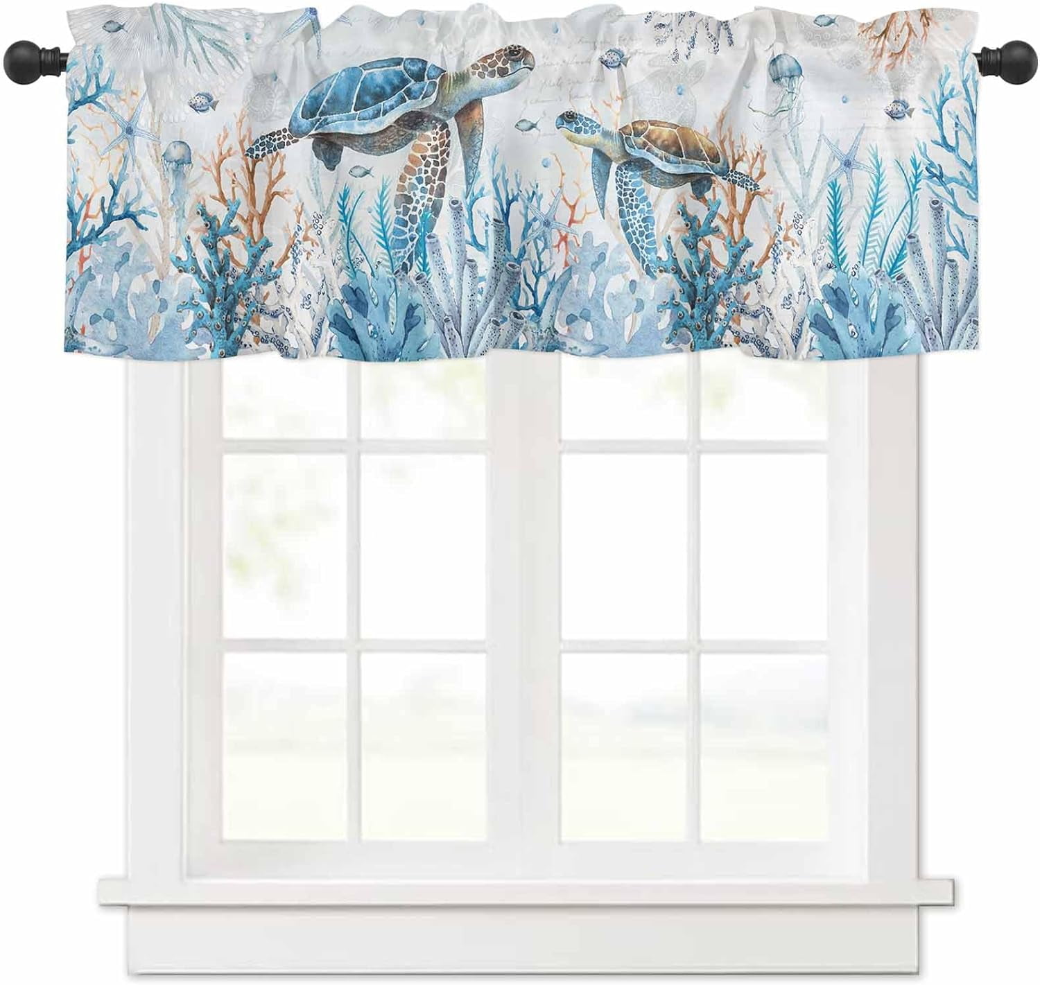 Summer Kitchen Curtain Valance Living Room Valance for Windows Retro ...
