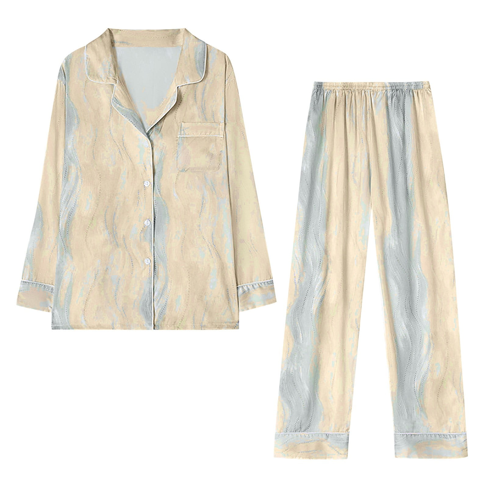 Summer Ladies Nightwear Clearance AKAFMK Sleepwear for Women Pajama Set ...