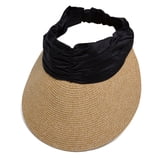 Summer Ladies Outdoor Woven Large Brim Empty Top Straw Beach Sun Hat ...