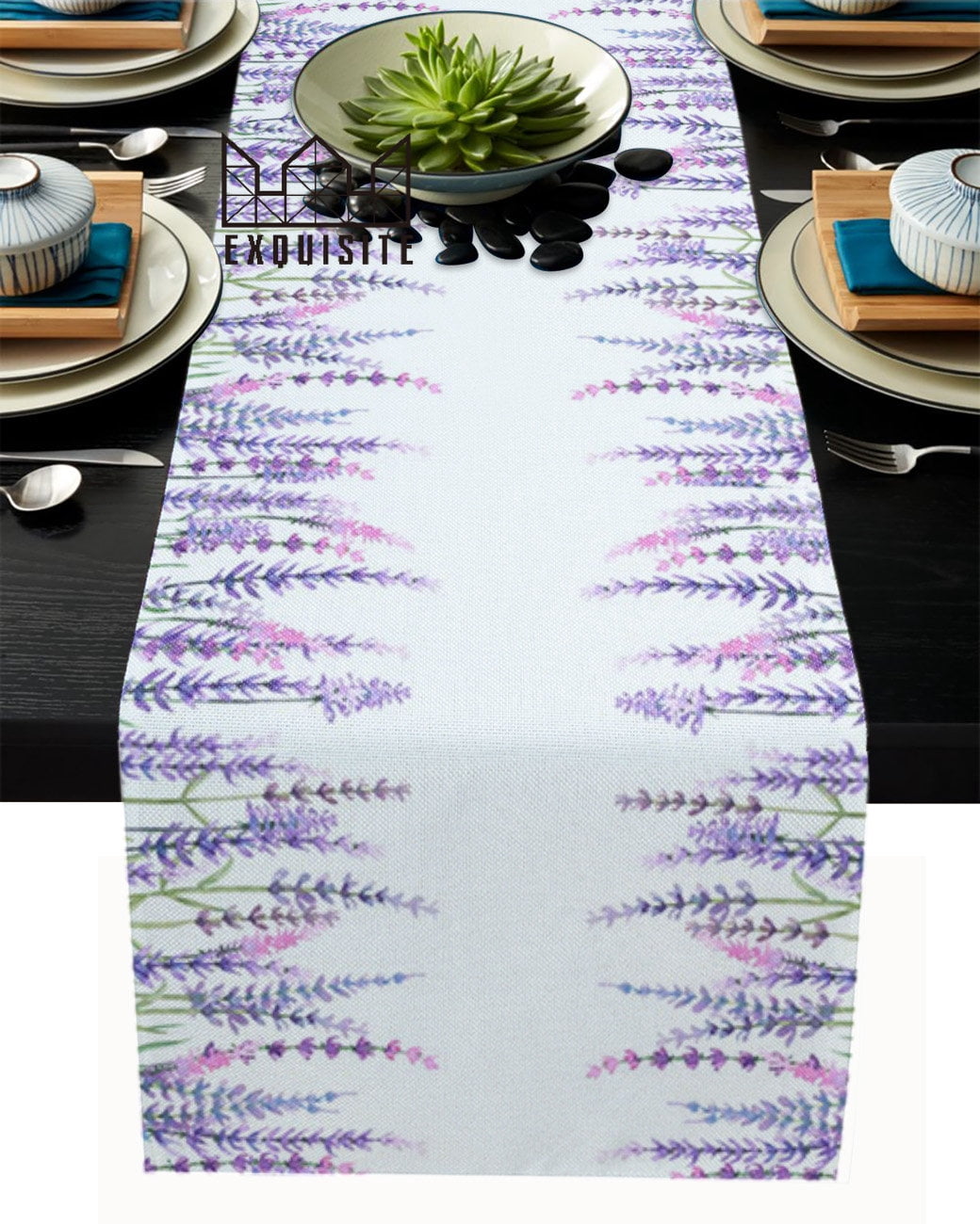 Summer Lavender Bouquet Art Coffee Table Decor Dining Table Decor ...