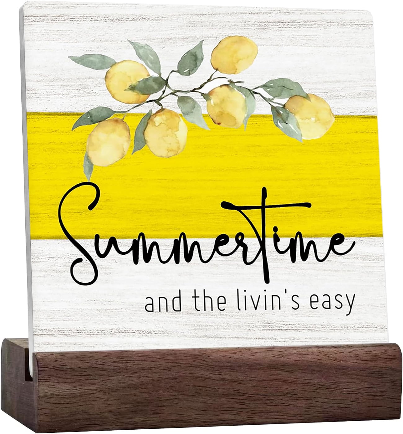 Summer Lemon Decor Ceramic Desk Sign, Beach House Farmhouse Decor ...