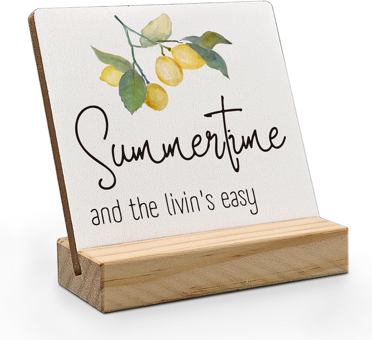 Summer Lemon Desk Decor, Yellow Lemon Summer Wood Plaque, Summer Lemon ...