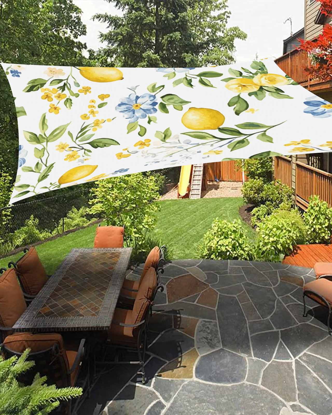 Summer Lemon Sun Sail Shades Rectangle Canopy,Sunlight Block Heavy Duty ...