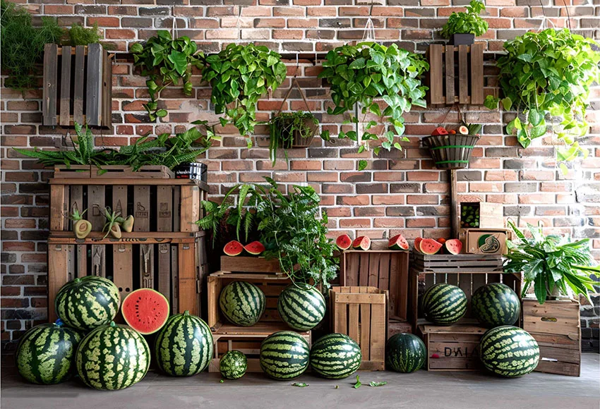 Summer Lemon White Barn Door Kids Birthday Party Cake Smash Portrait r ...