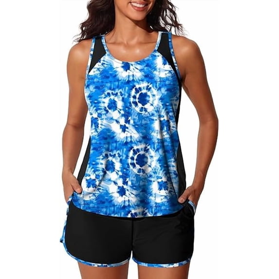 Summer Mae Blouson Tankini Swimsuits for Women 2025 Tummy Control Two ...
