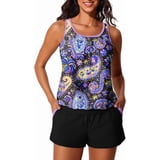 Summer Mae Blouson Women's Tankini Swimsuits Tummy Control Modest 2025 ...
