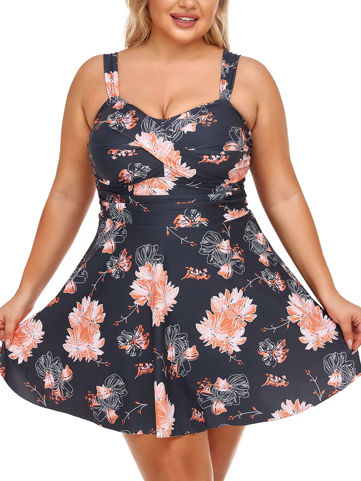 Summer Mae Modest Swimwear for Plus Size Women, Slimming Swim Dress ...