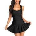 Summer Mae Womens Swimwear One Piece Slimming Skirt Tummy Control