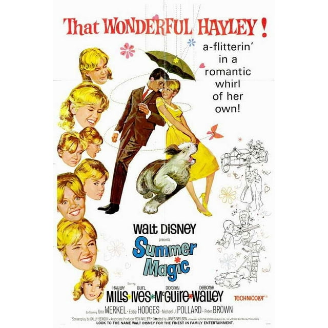 Summer Magic - movie POSTER (Style A) (27" x 40") (1963) - Walmart.com