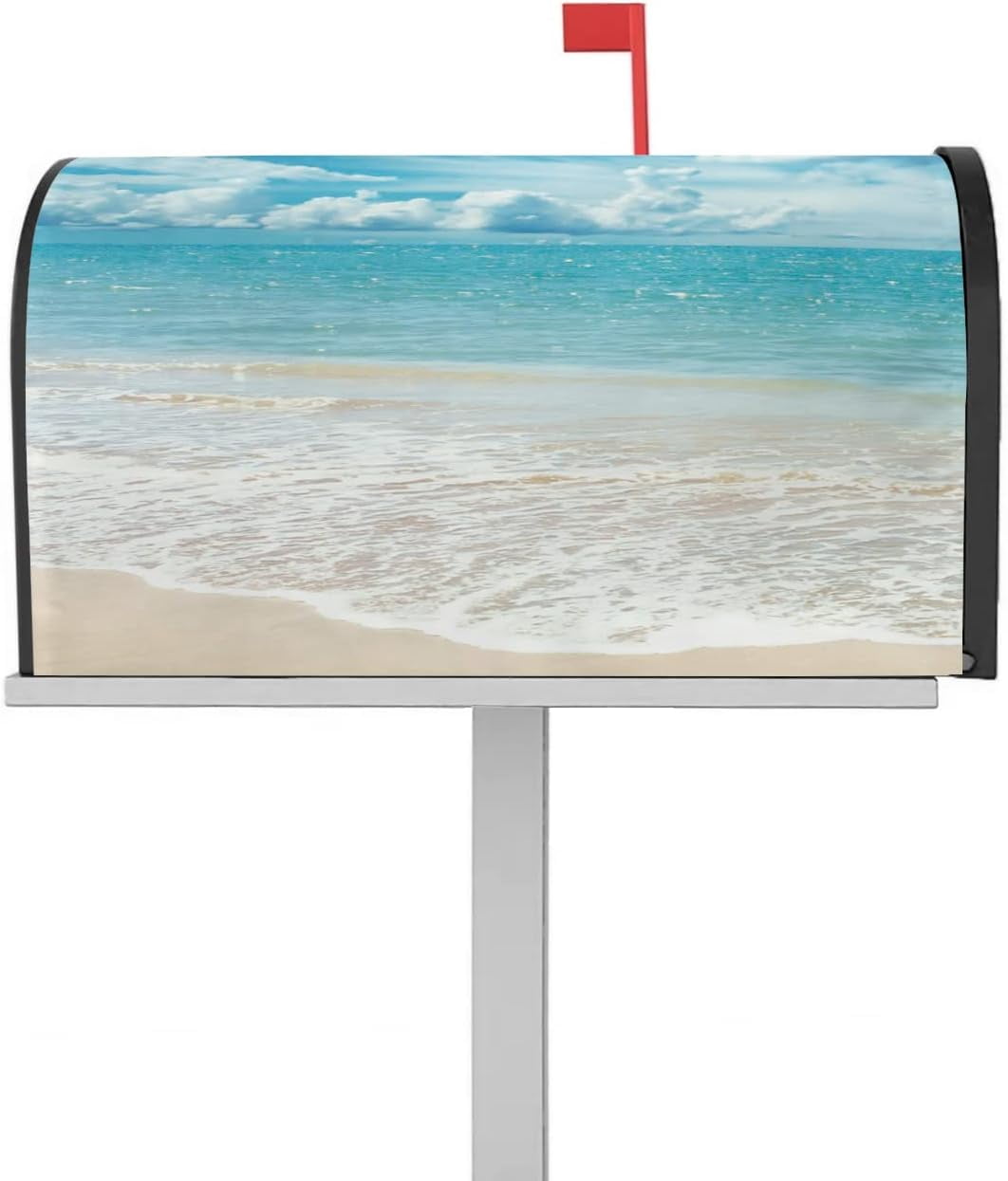 Summer Mailbox Cover Magnetic, Tropical Ocean Beach Sea Water Mailbox ...