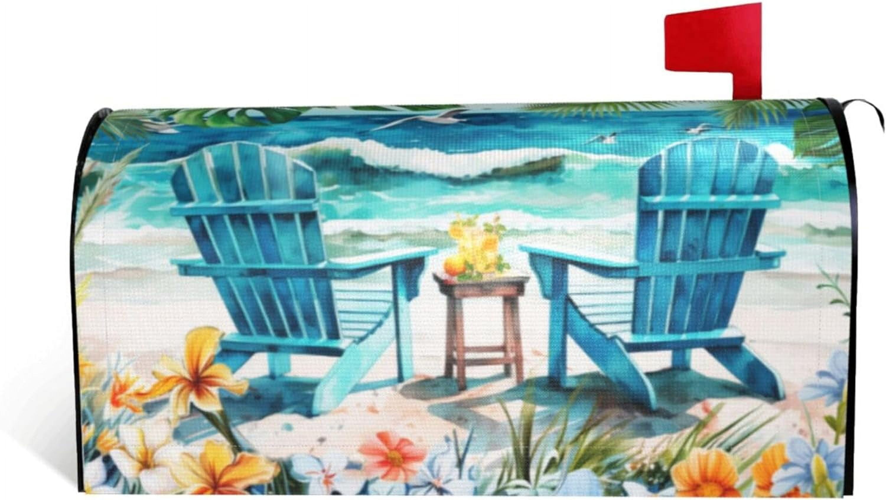 Summer Mailbox Cover Standard 18 X 21 Inch Summer Beach Life Magnetic ...