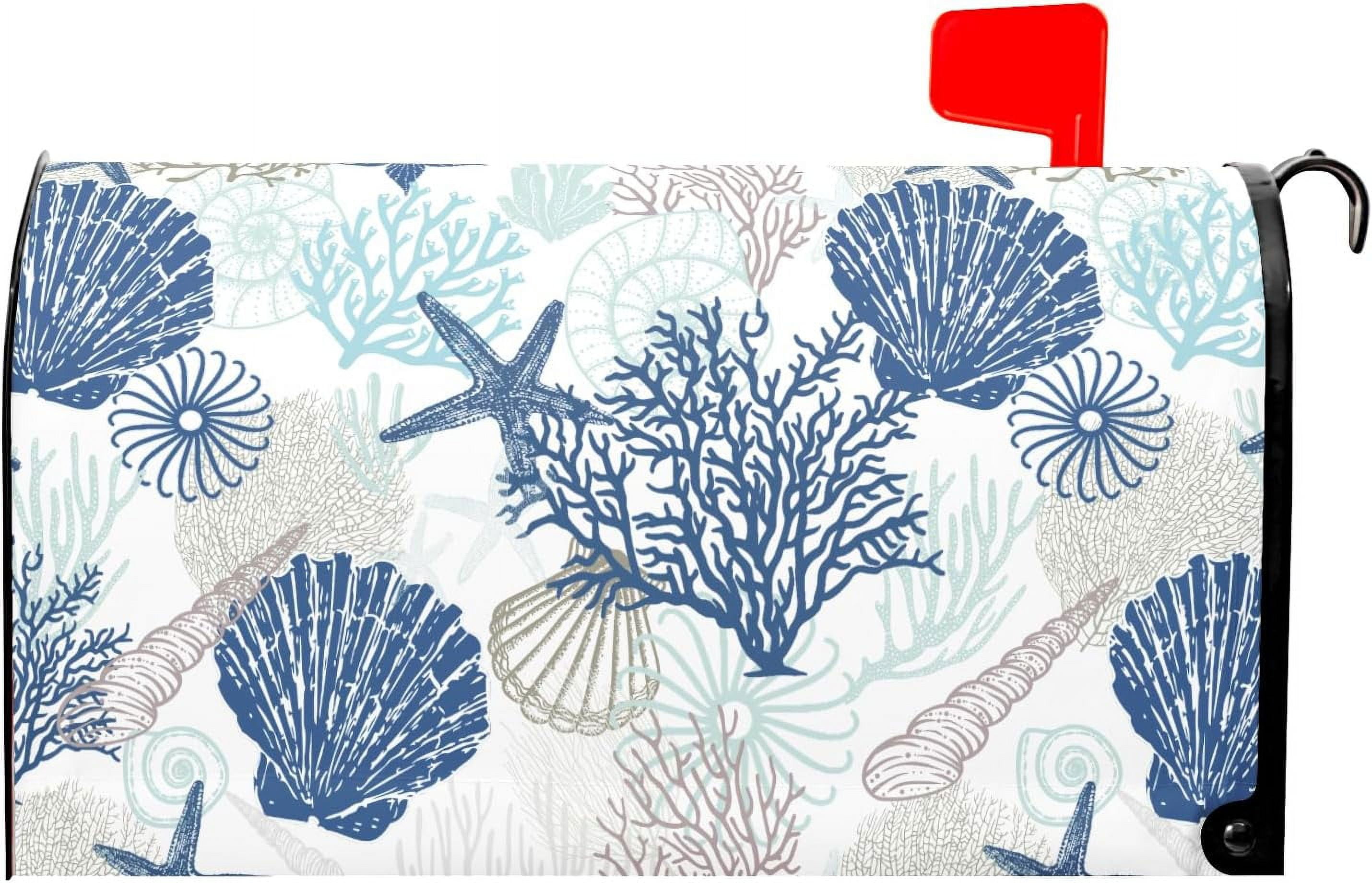 Summer Mailbox Covers Magnetic Standard Size 18 X 21 Inch Beach Mailbox ...