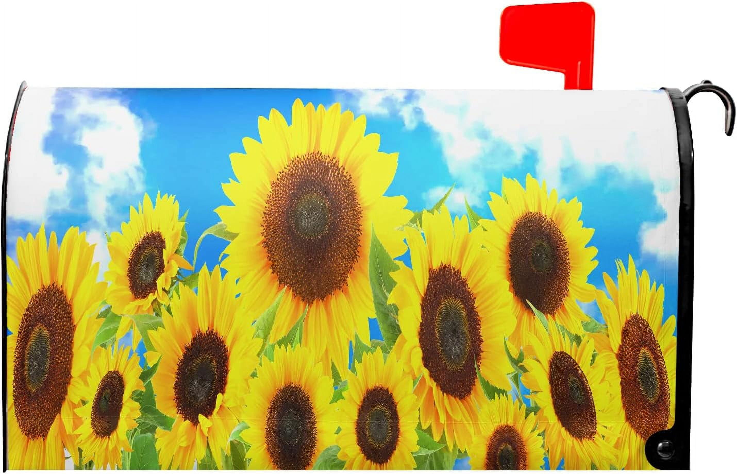 Summer Mailbox Covers Magnetic Standard Size 18" X 21" Sunflowers ...