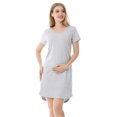 Summer Maternity Dress Invisible Zip Breastfeeding T Shirt Dress Good