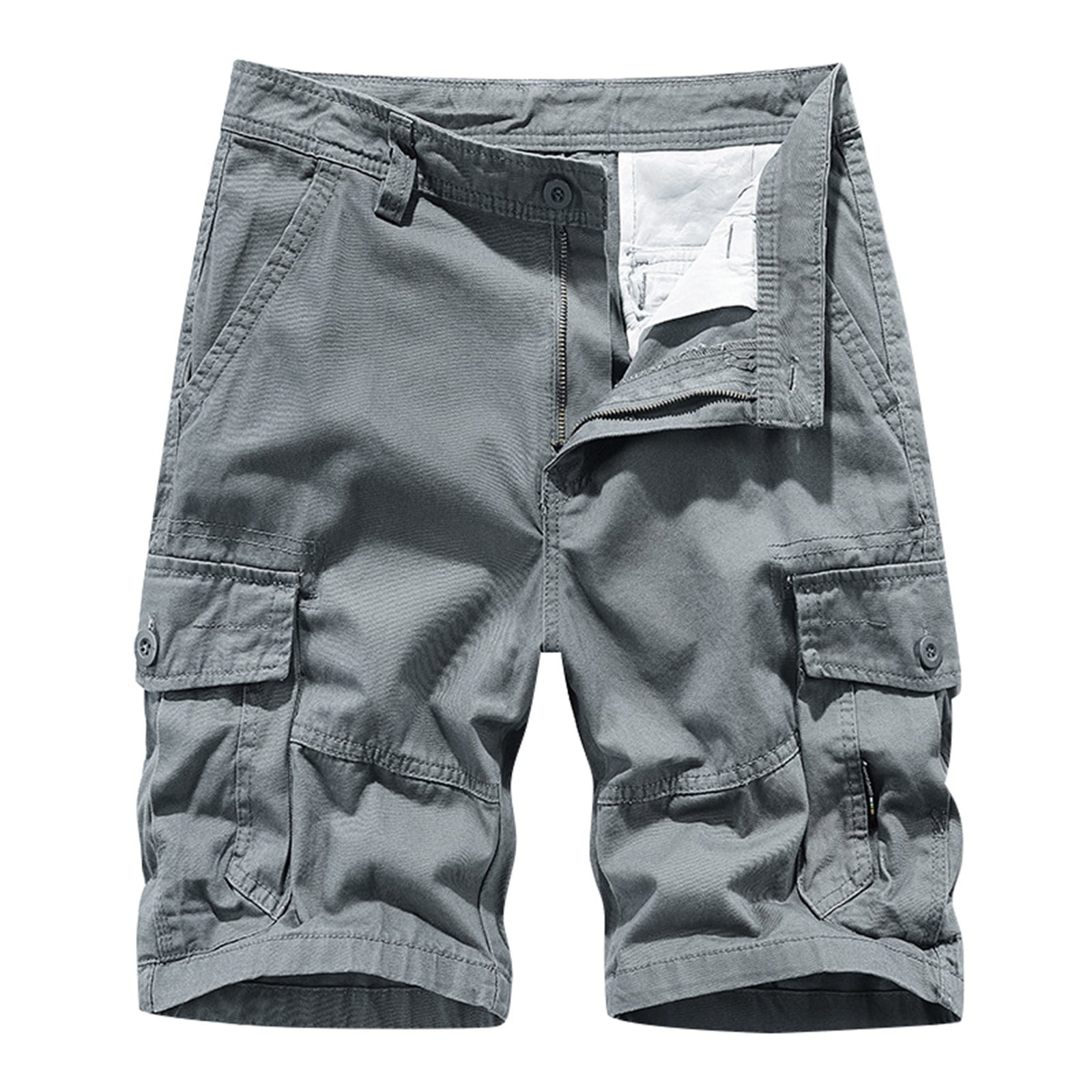 Summer Men Pocket Elastic Waist Heavy Old Everything With Five Division Of Shorts - Walmart.com