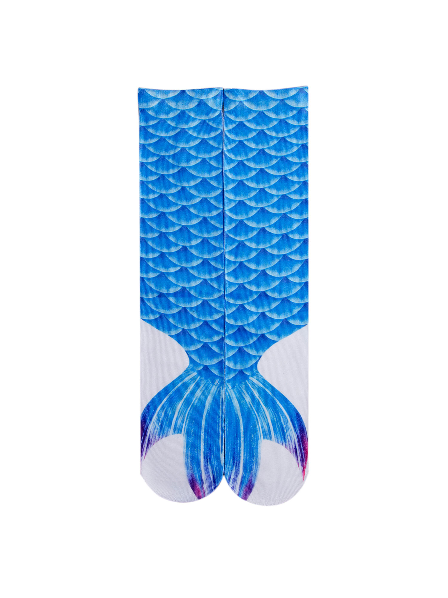 Summer Mermaid Beach Socks Cosplay Thigh High Knee Funny 3D Colored ...