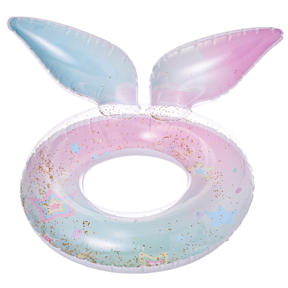 Summer Mermaid Tail Confetti Sequin Swimming Ring Swimming Circle Pool ...
