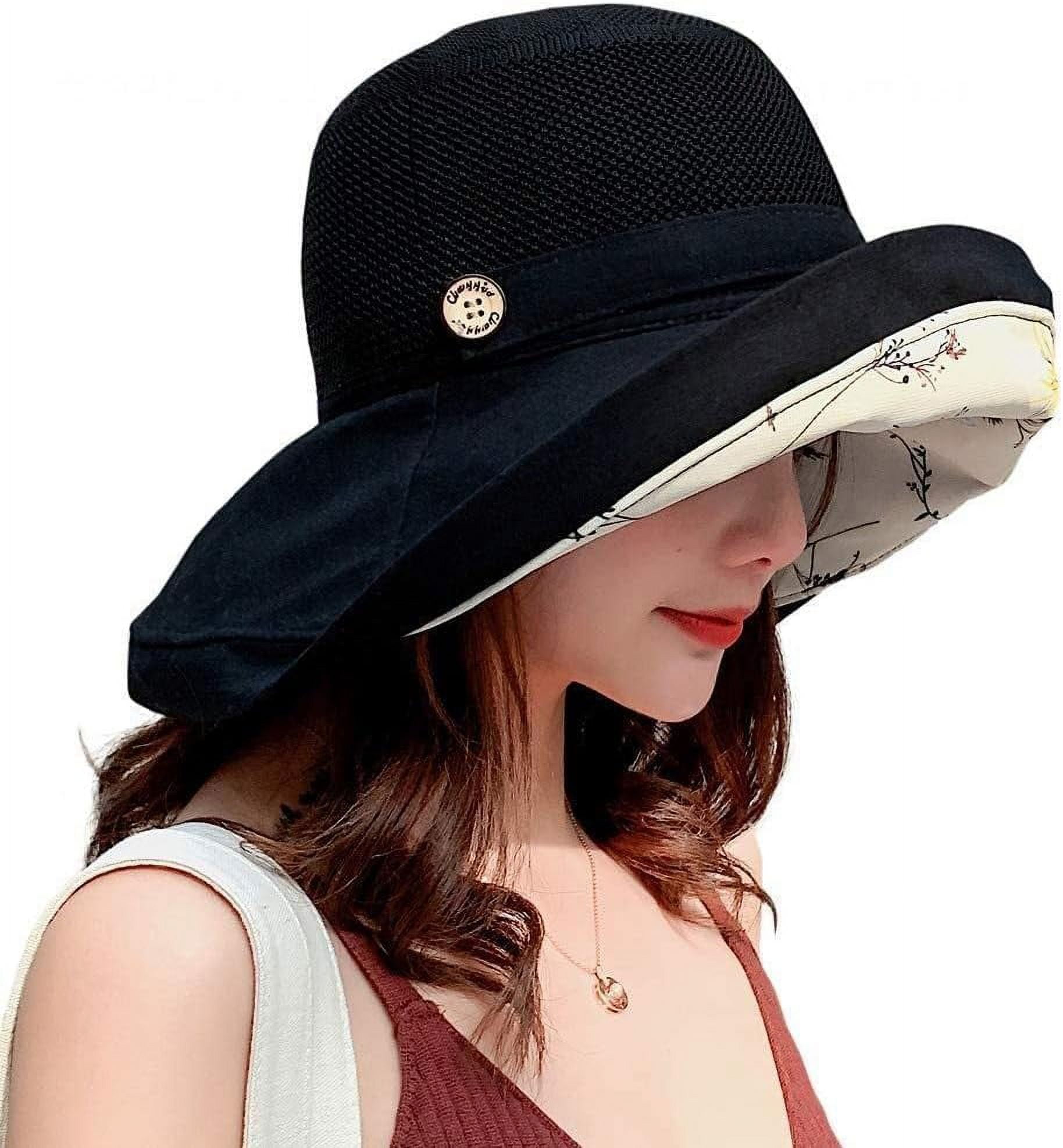 Summer Mesh Sun Hats For Women Uv Protection Wide Brim Packable Beach