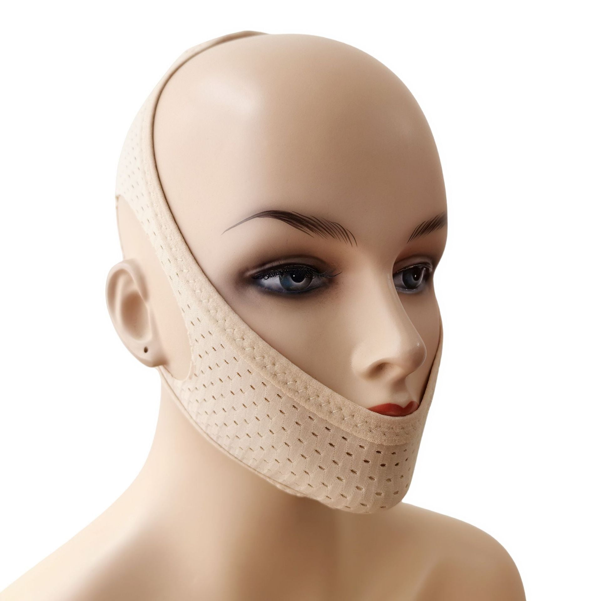 Summer Mesh V Face Breathable Sleeping Mask with Breathing Stop Jumper ...