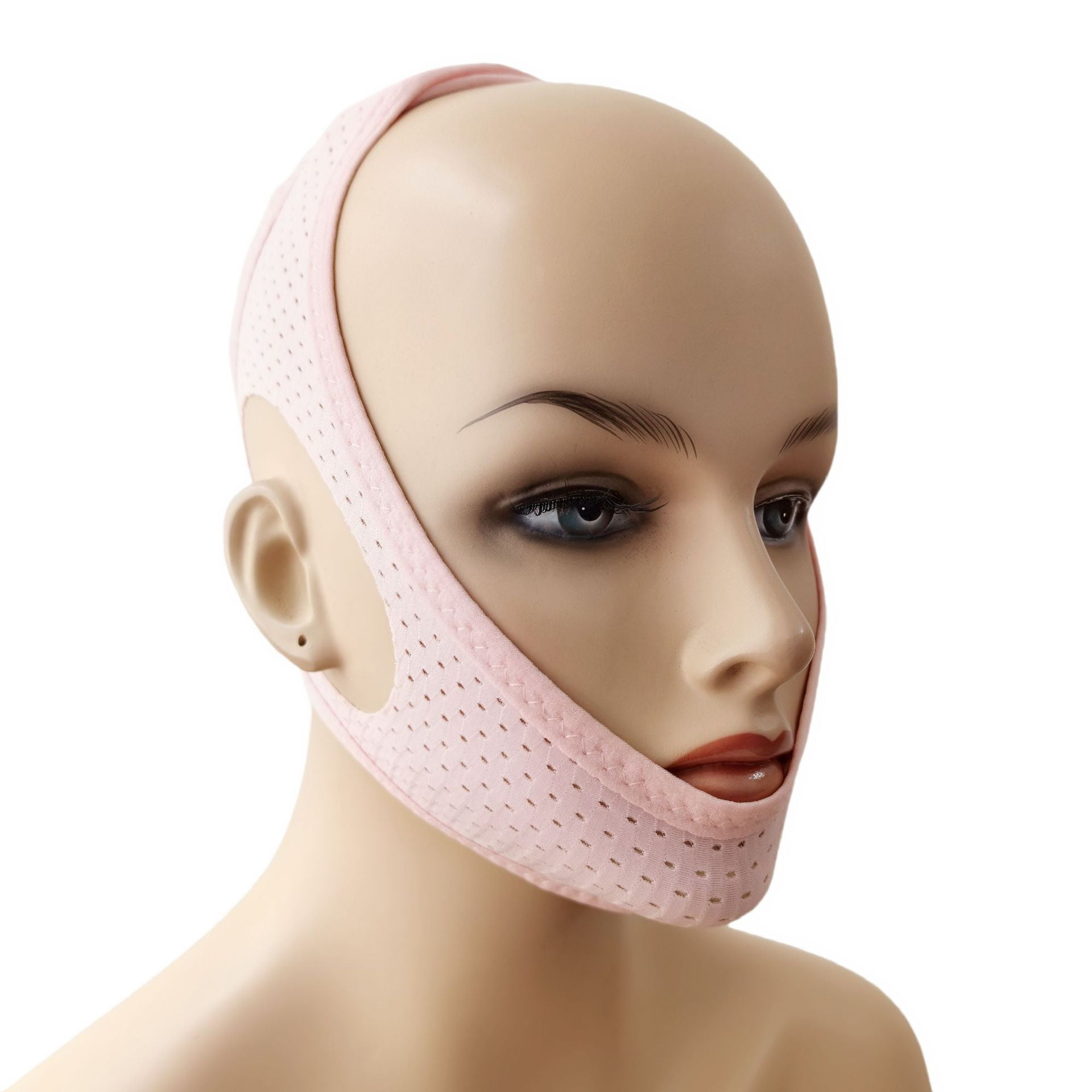 Summer Mesh V Face Breathable Sleeping Mask with Breathing Stop Jumper ...