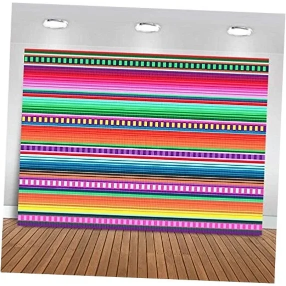 Summer Mexican Fiesta Theme Backdrops Colorful Stripes Photobooth Event ...