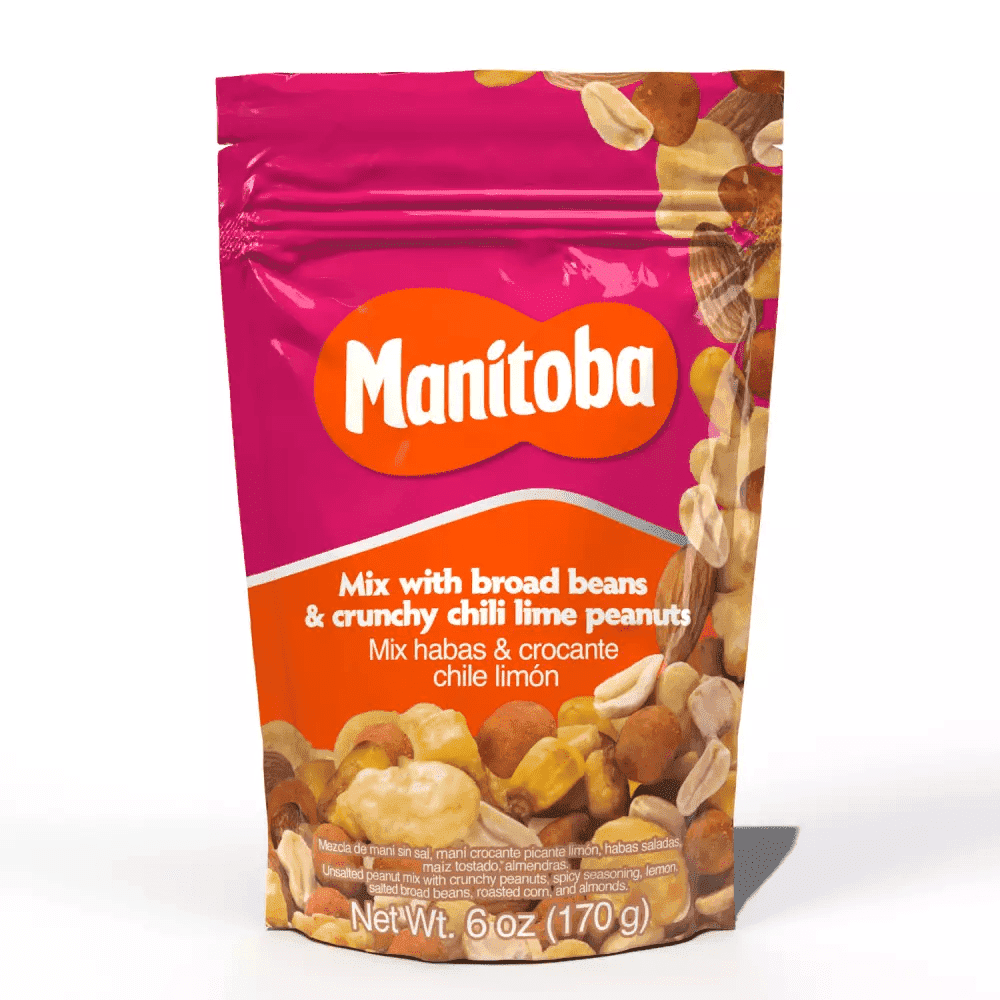Manitoba Summer Mix - Spicy Nuts Chili Lime Peanuts and Broadbeans 6 oz ...