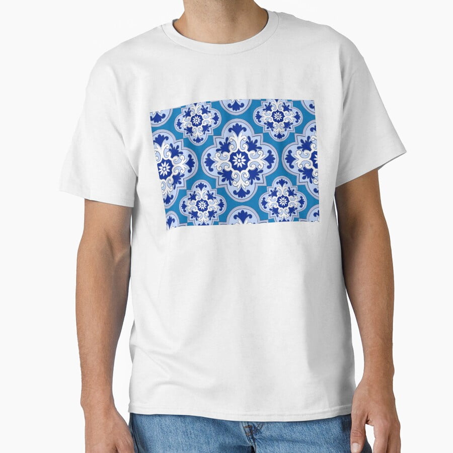 Summer,Mosaic Moroccan Tiles, Pattern Classic T-Shirt Summer Trending ...