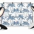 Summer Navy Blue Palms Photography Backdrop 12x8FT, Nautical Coastal ...
