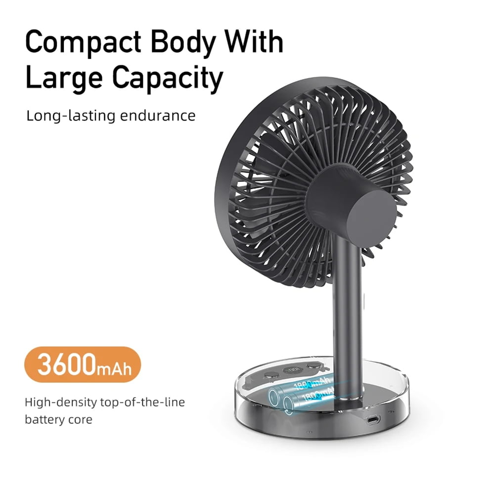 Summer New Desktop Small Fan Usb Home Smart Digital Display Office Mini ...