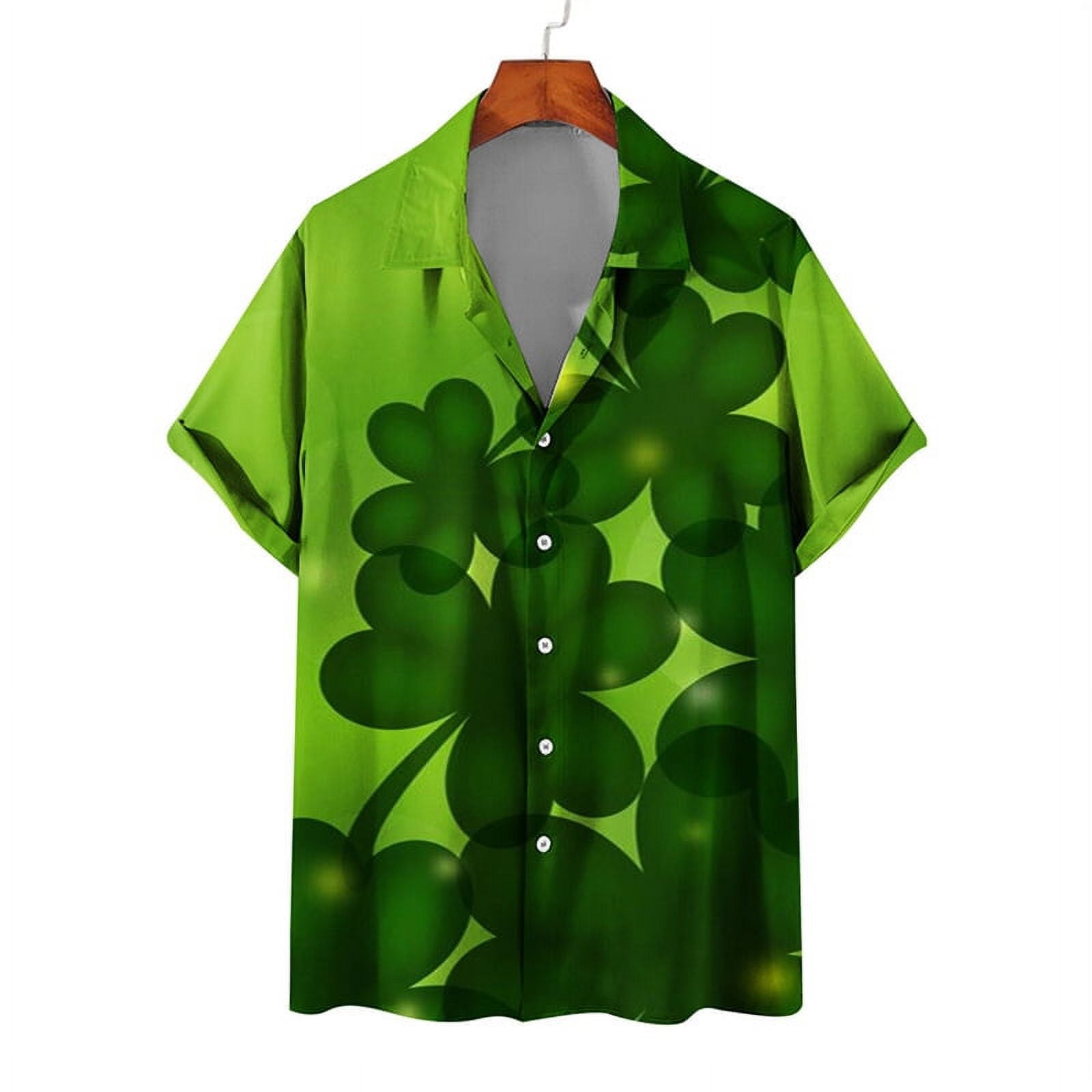 Summer New Hawaii Beach Shirts Men Women Couple's Shirt Four-leaf ...