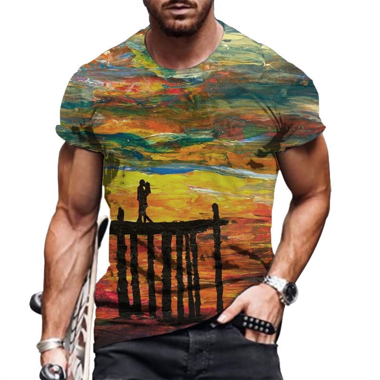 Summer New Oversized T Shirts For Men Loose Clothes Super Cool Short ...