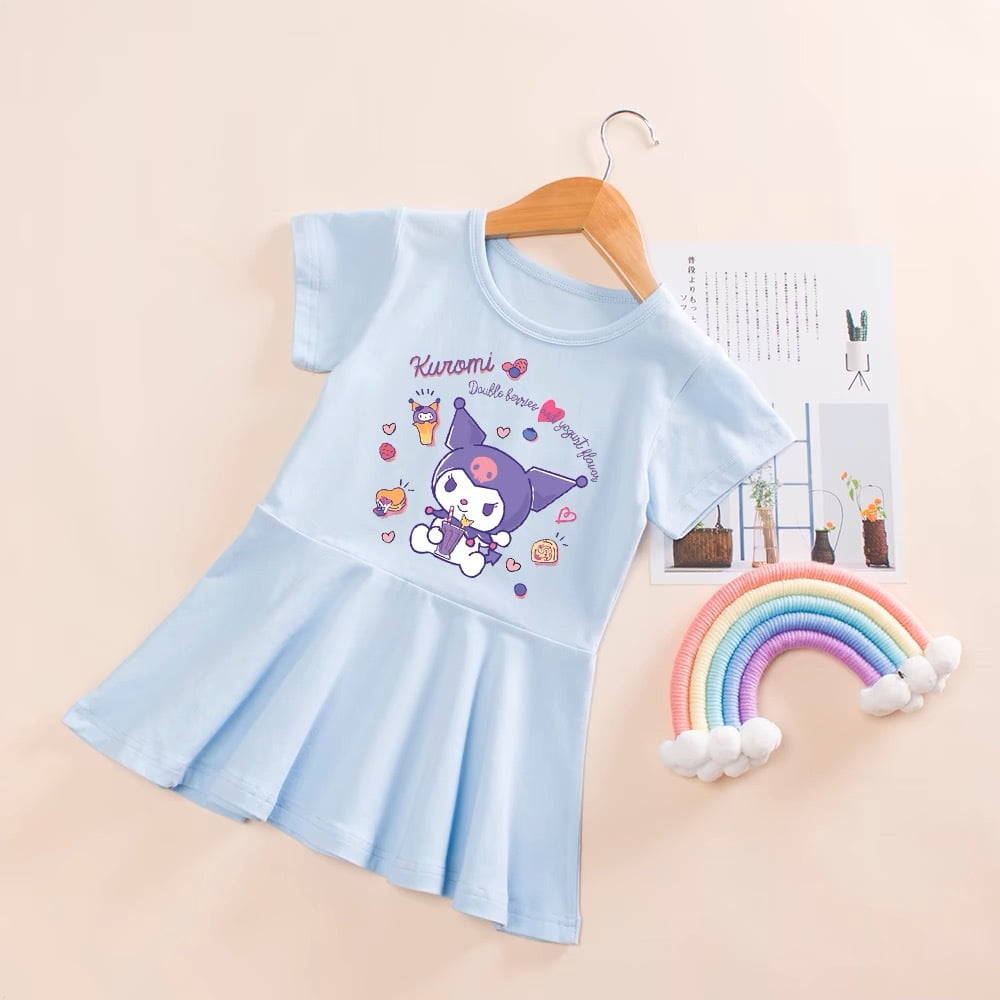 Summer New Sanrio Clothing Students Thin Cotton Anime Pleated Skirt ...
