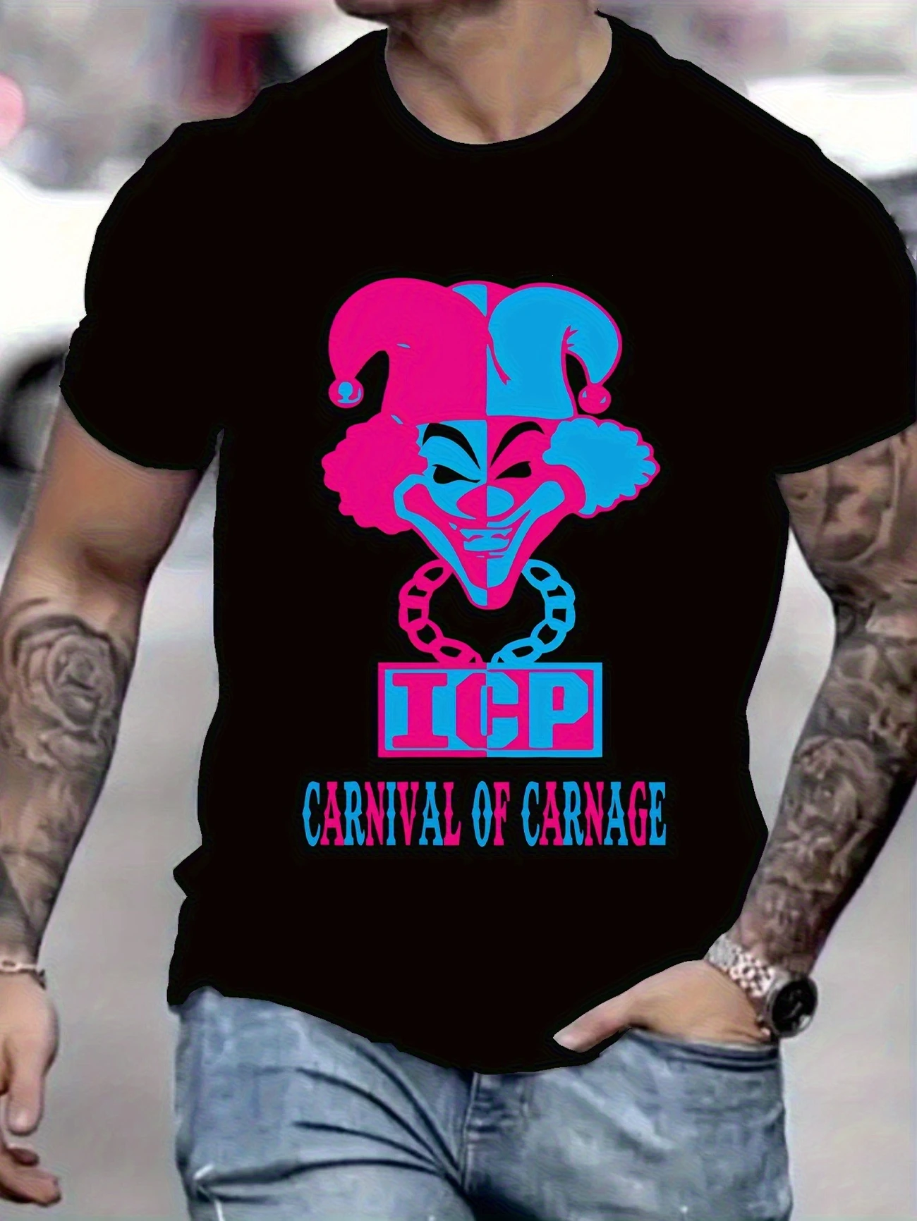Summer New T-shirt, Related to the American Hip-hop Band Insane Clown ...