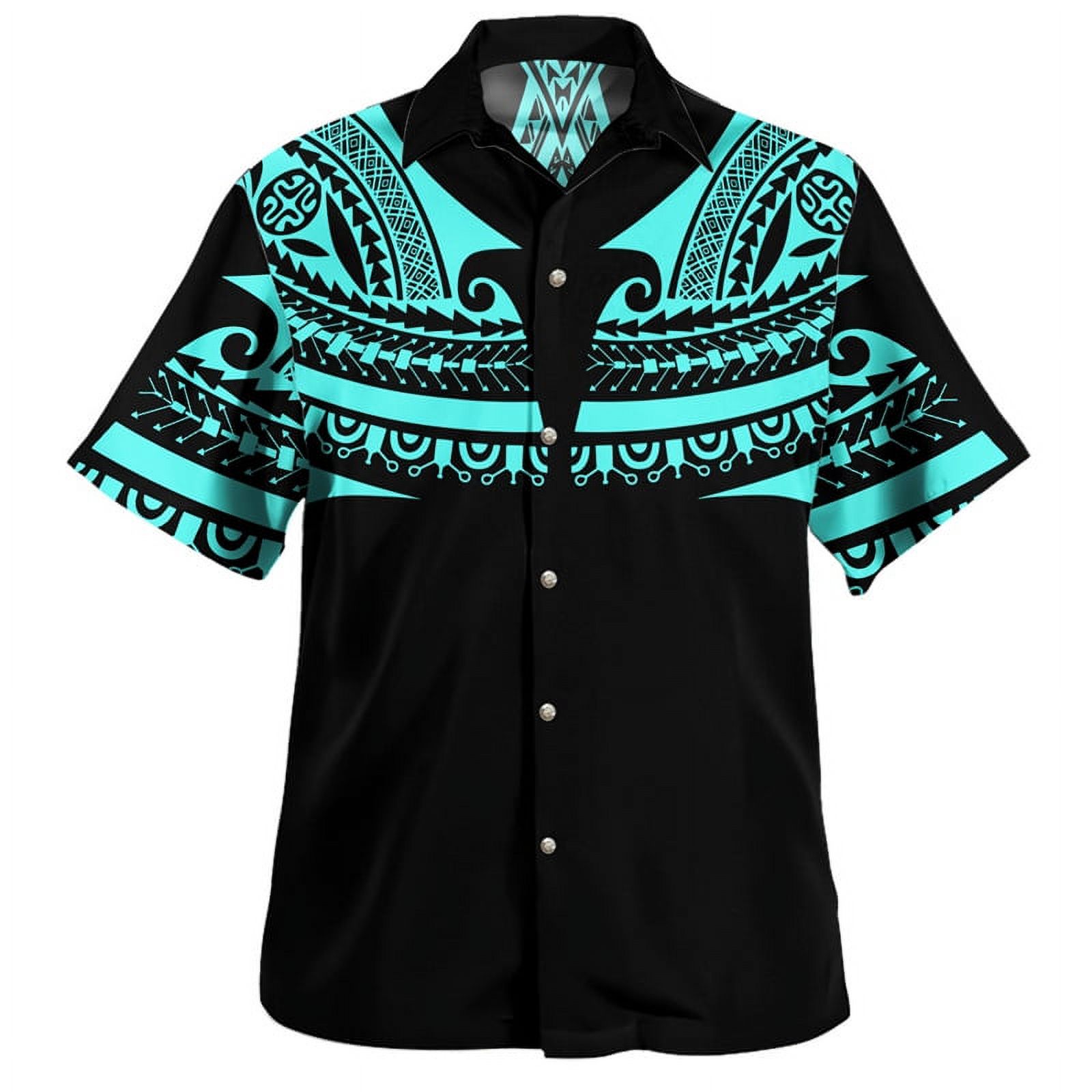 Summer New Vintage 3D Polynesian Islands Printed Shirts Polynesian Coat ...