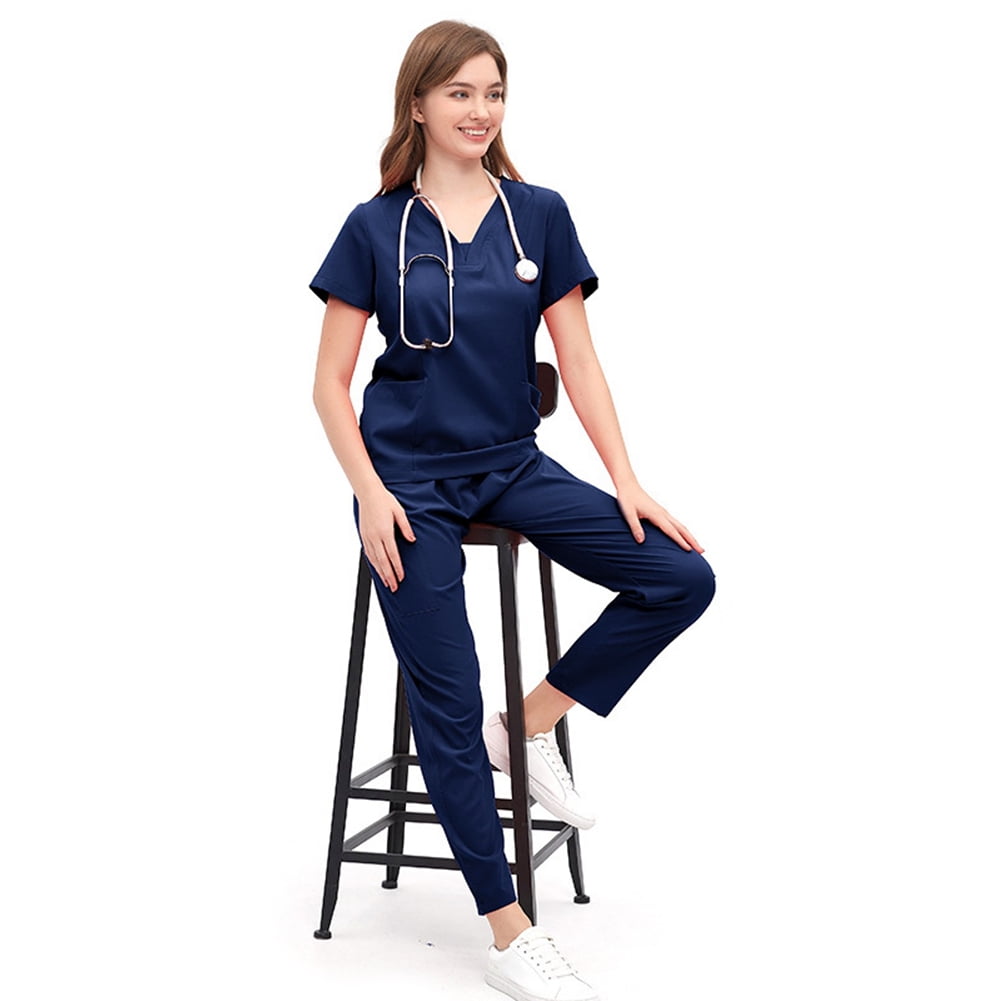 Summer Nurse's Short Sleeve Uniform Set Operating Room Isolation ...