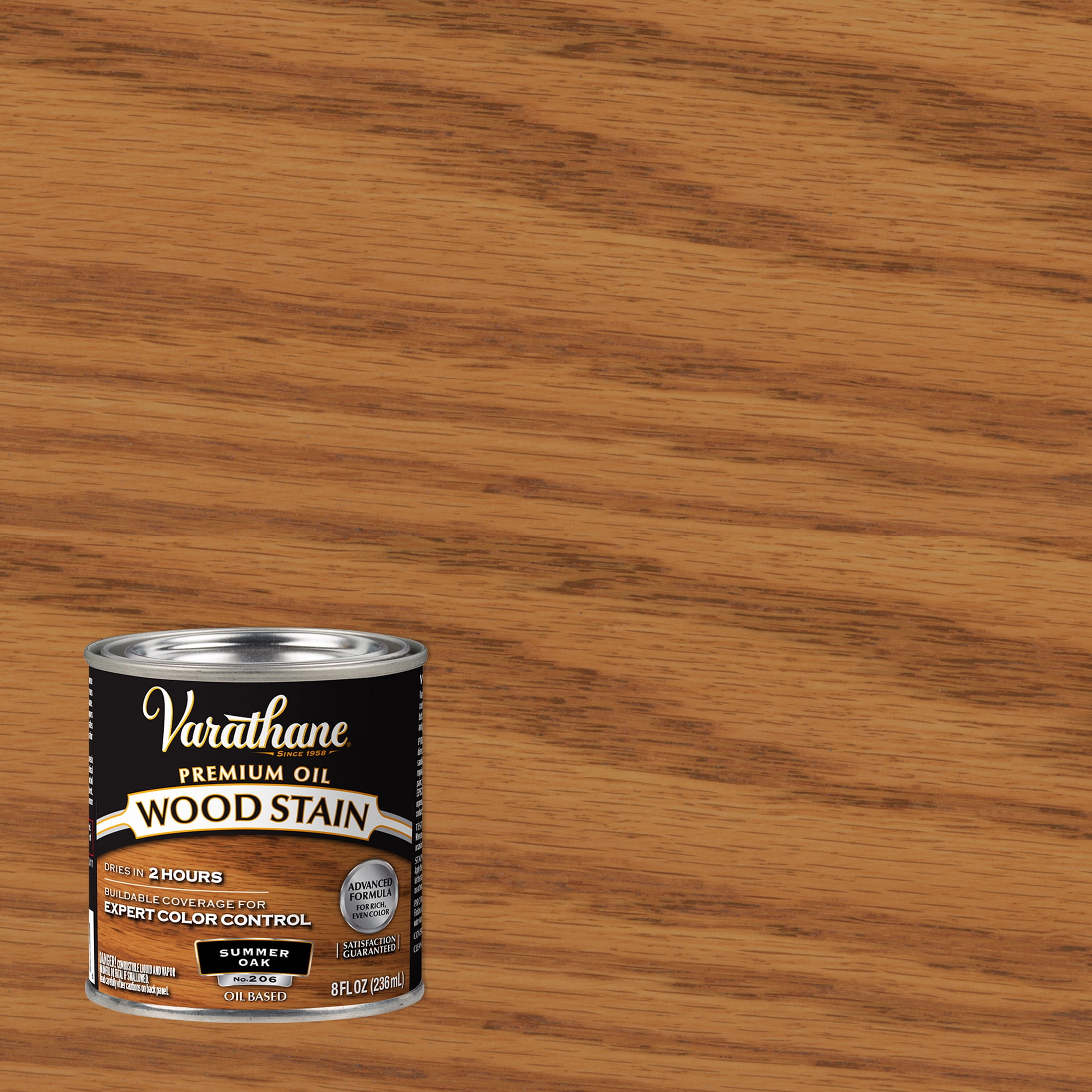 4 Pack, Summer Oak, Varathane Premium Oil-Based Interior Wood Stain ...