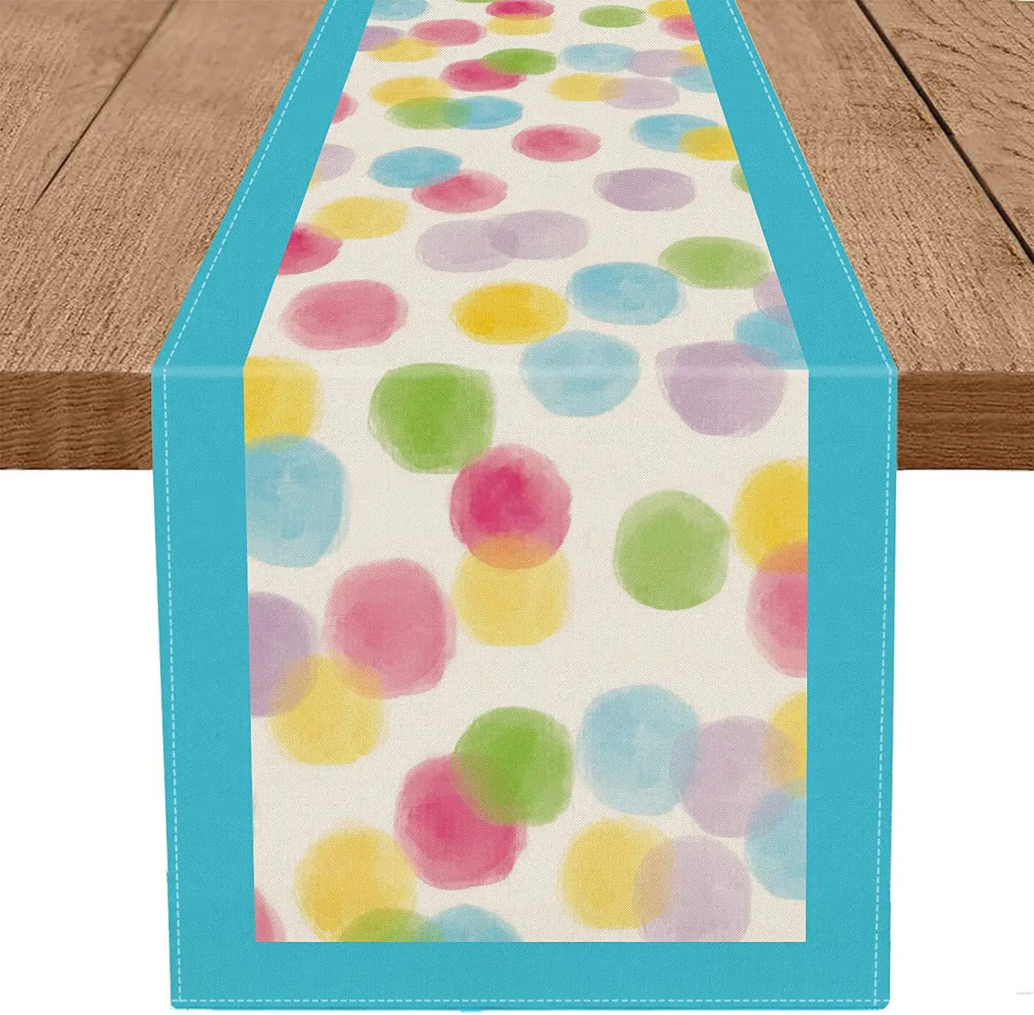 Summer Ocean Beach Season Linen Custom Table Runner Party Restaurant ...