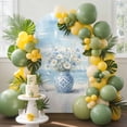 Summer Ocean Flower Arch Backdrop Cover, 6FT, Country Nautical Sea ...