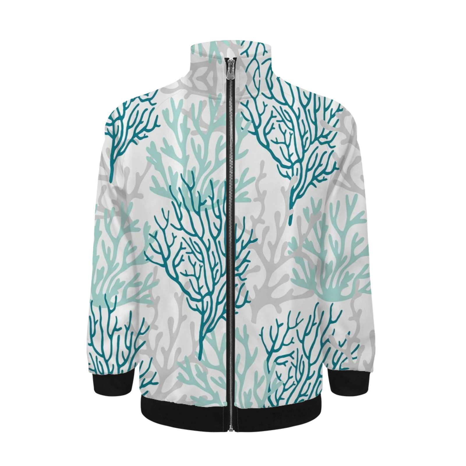 Summer Ocean Ombre Blue Coral Jacket Men's Street Cool Long Sleeves Coat Personality Tops ...