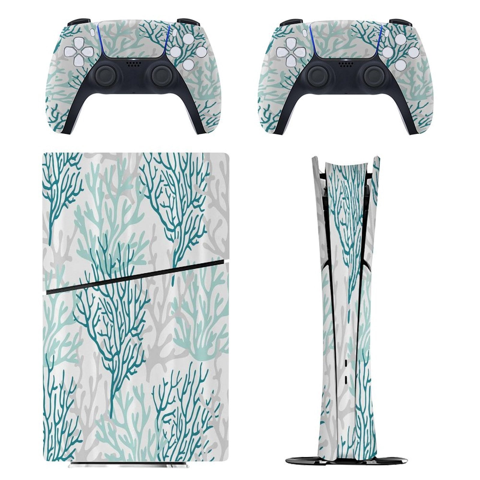 Summer Ocean Ombre Blue Coral PS5/PS5 Pro/PS5 Slim Digital Disc Skin ...