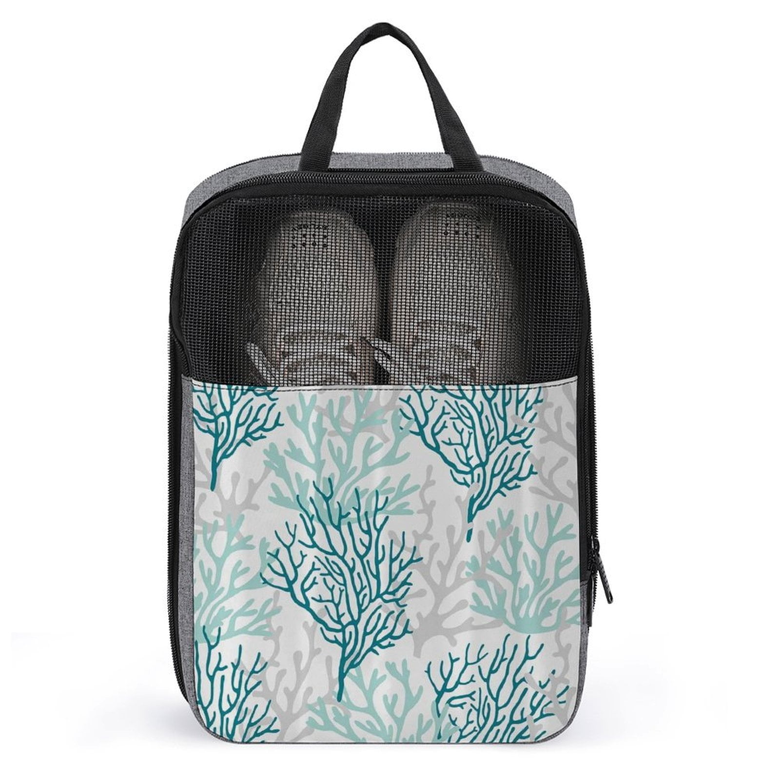 Summer Ocean Ombre Blue Coral Shoe Bags Shoe Organizer Shoe Storage ...