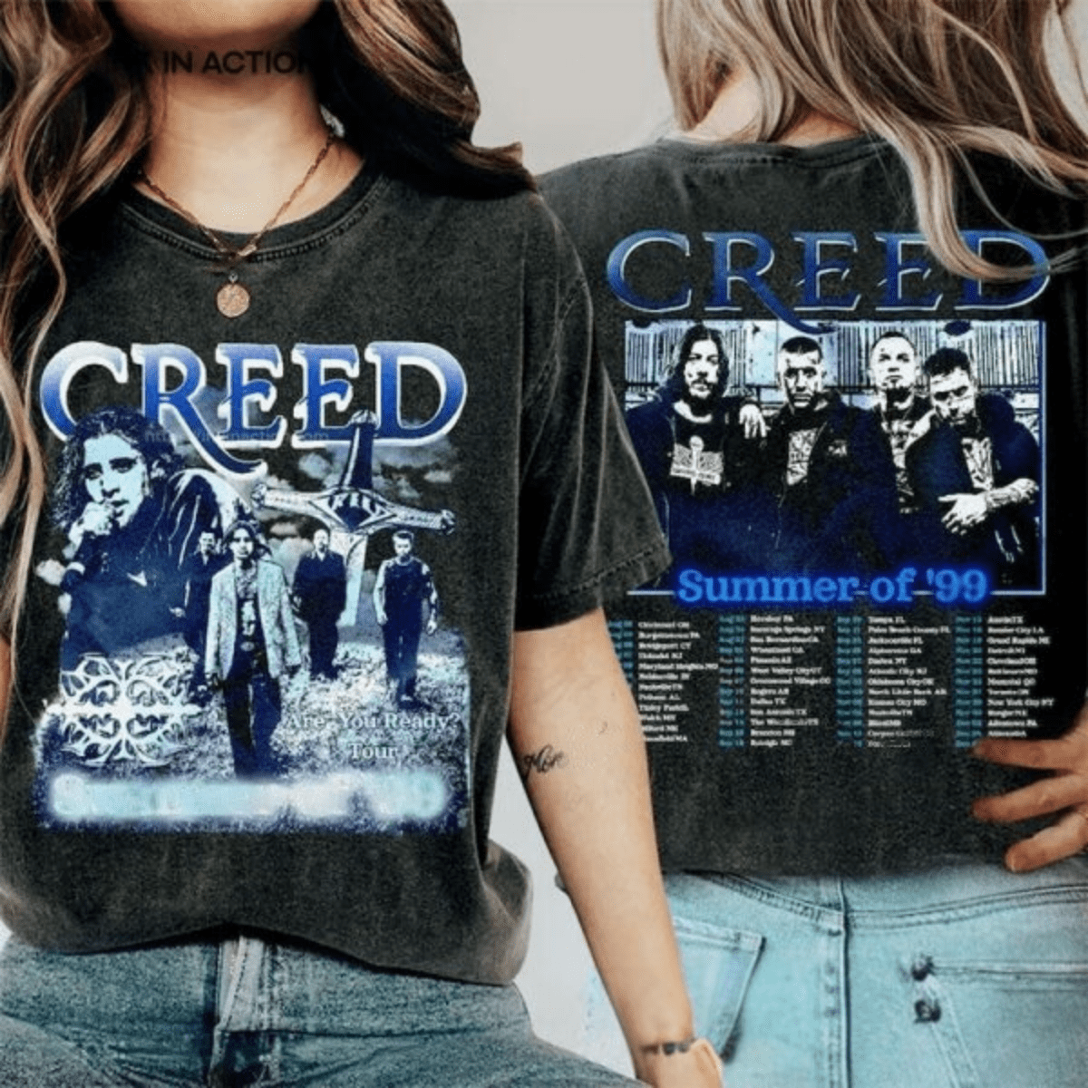 Summer Of ’99 Rock Country Music Tour 2024 Creed Schedules 2 Sided ...