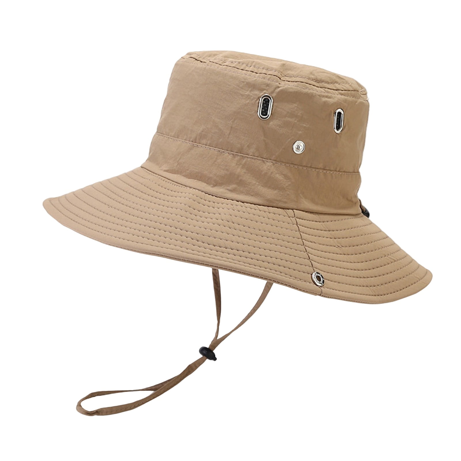 Summer Outdoor Folding Bucket Hat,Drawstring Sun Hat with Breathable Quick Dry Design, Jungle ...