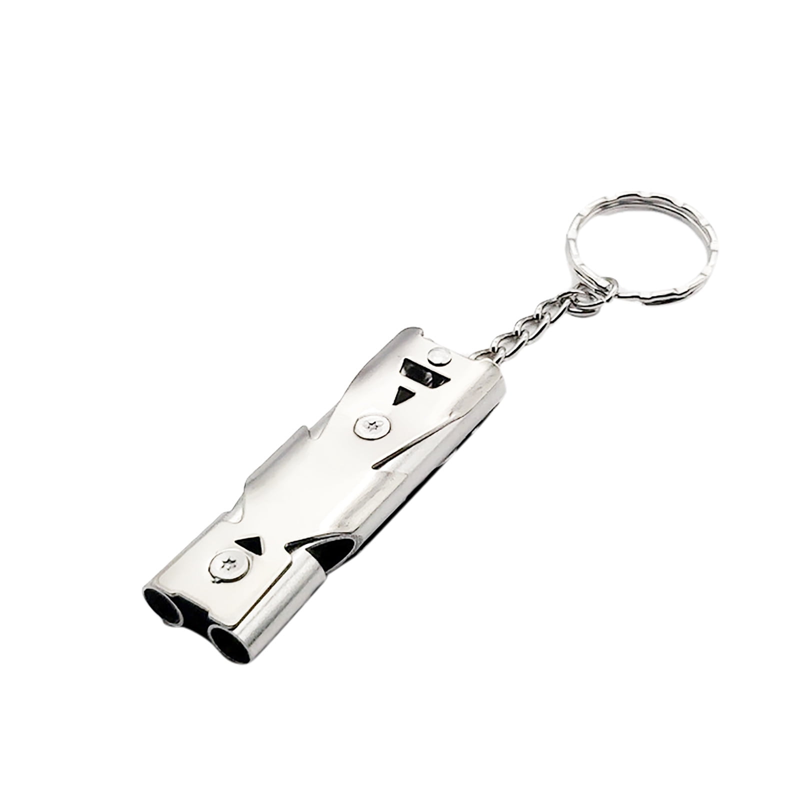 Kyusrd Stainless Steel Outdoor Survival Whistle Double Tube High ...