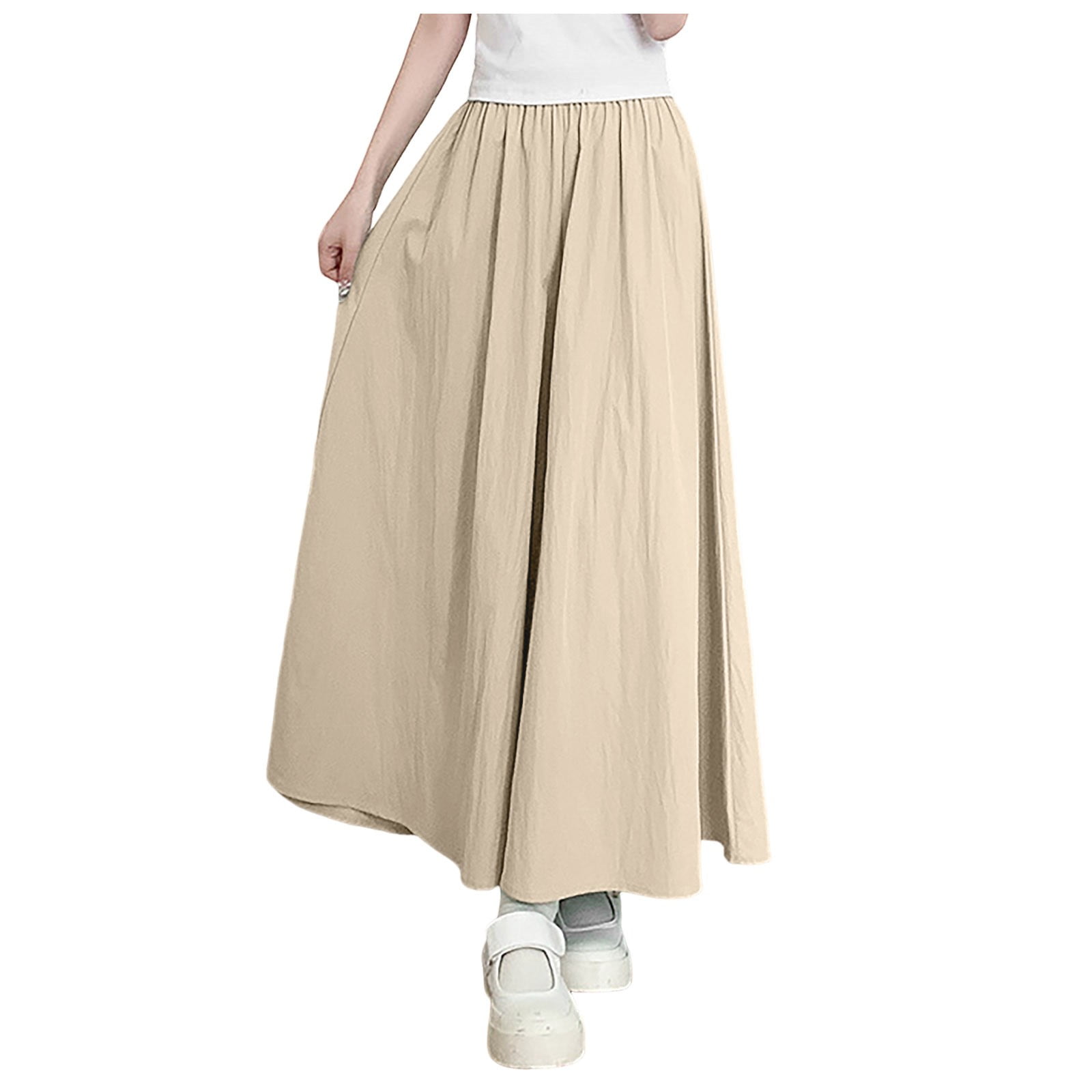 Summer Palazzo Pants for Women 2025 Linen Wide Leg High Waist Solid ...